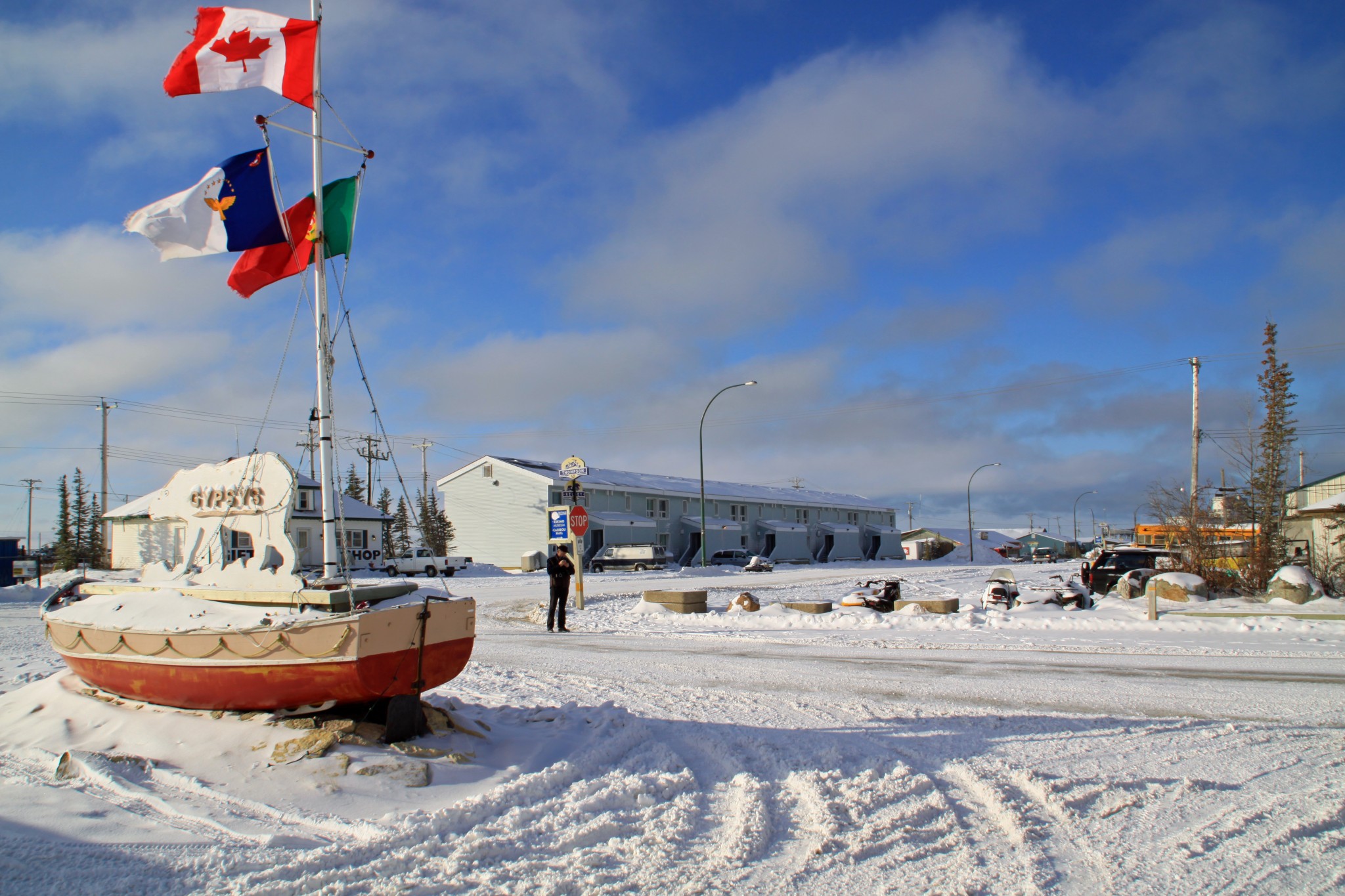 Churchill an der Hudson-Bay - Stadt der Eisbären